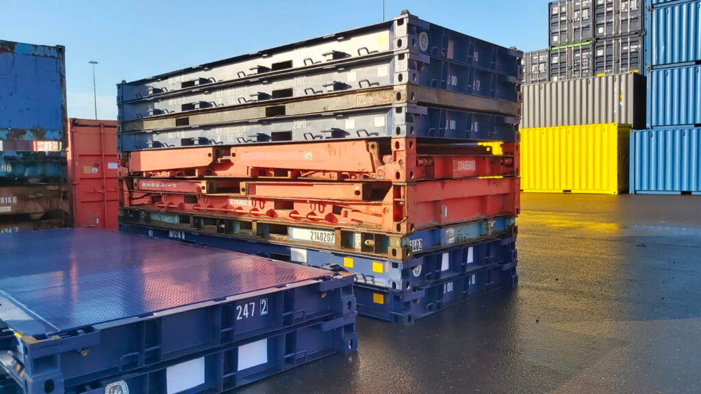 20ft flat rack shipping container - ATSi Container Depot